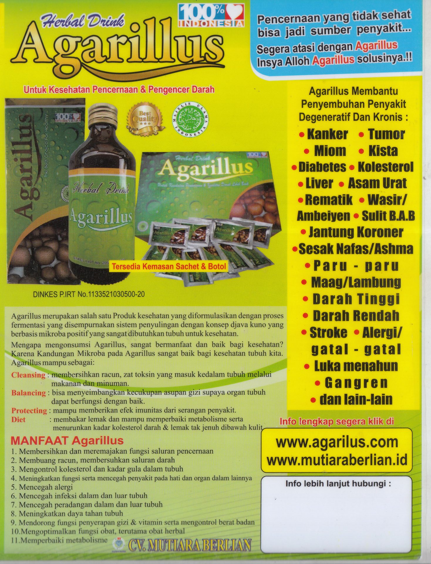 Jual Agarillus Semarang | Harga Terbaru 2026